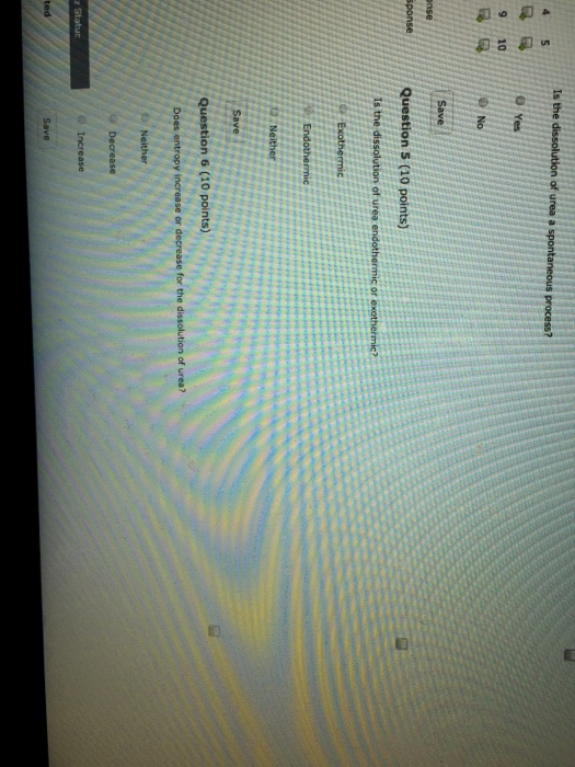 Solved Is the dissolution of urea a spontaneous process? | Chegg.com