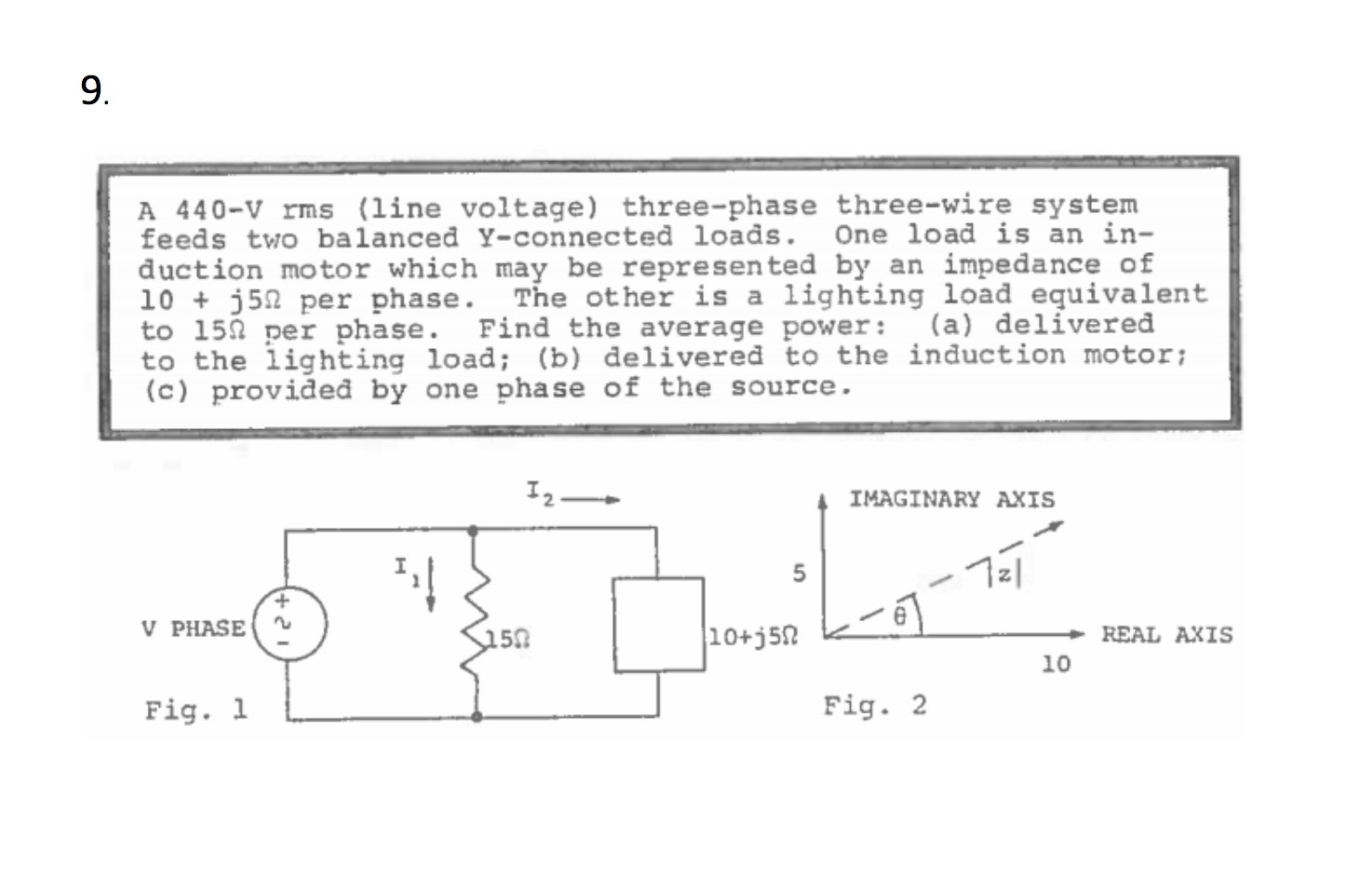 Solved A 44 0 V Rms Line Voltage Three Phase Three Wire