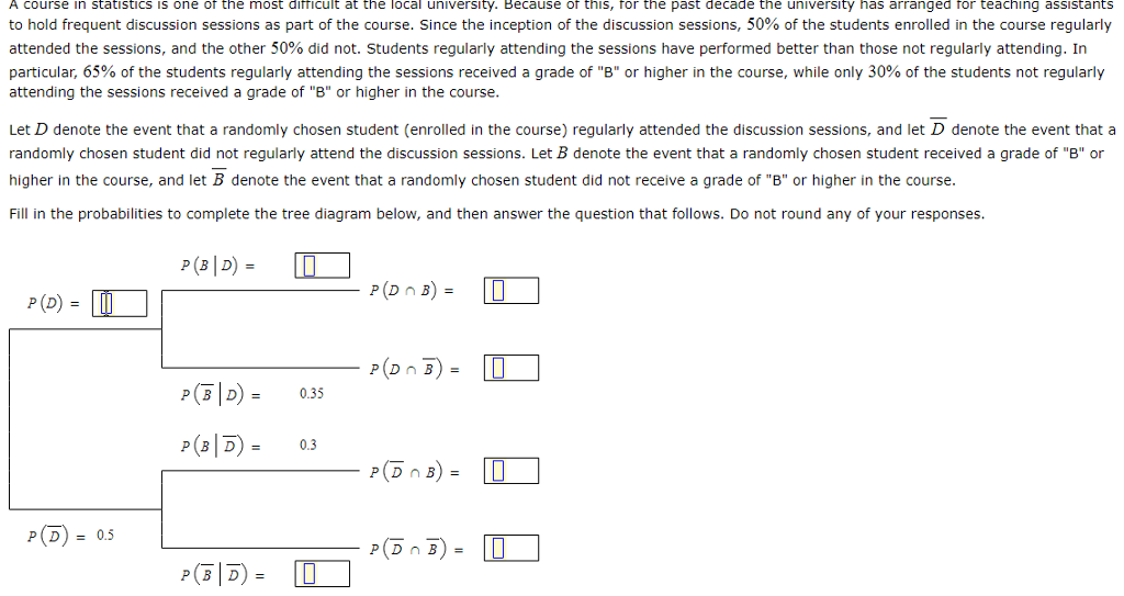 Solved A course in statistics is one of the most difficult | Chegg.com