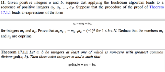 Solved Given positive integers a and b, suppose that | Chegg.com