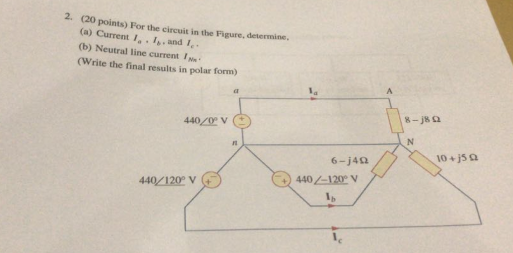 Solved 2. (20 points) For the circuit in the Figure, | Chegg.com