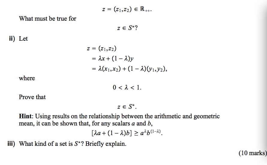 Solved Consider a firm which produces a good, y, using two | Chegg.com