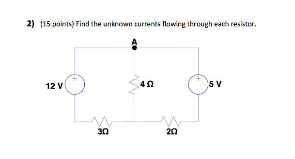 Solved Find the unknown currents flowing through each | Chegg.com