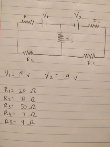 Solved Find Current Through Voltage Across And Power