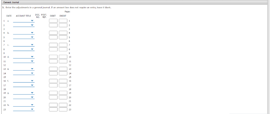 Solved Completion of a Work Sheet Showing a Net Income 1. | Chegg.com