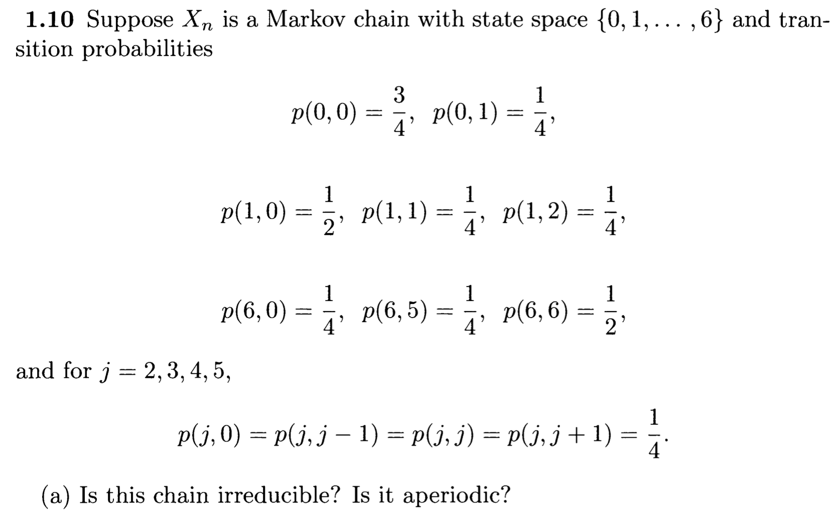 Suppose X_n is a Markov chain with state space | Chegg.com