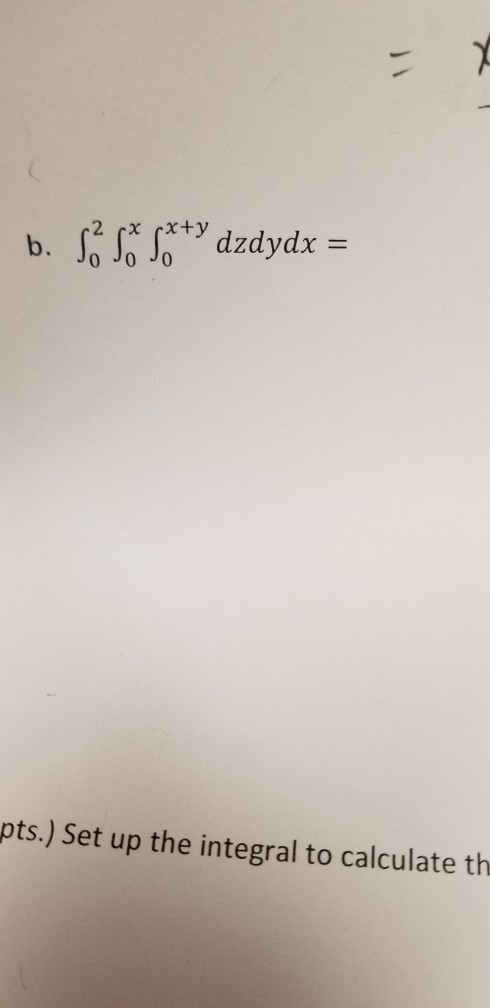 Solved pts.) Set up the integral to calculate th | Chegg.com