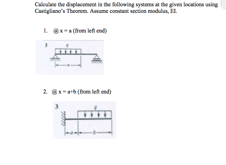 Solved Calculate the displacement in the following systems | Chegg.com