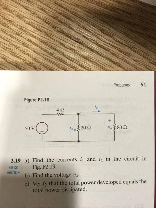Solved Find the currents i1 and i2 in the circuit in the | Chegg.com
