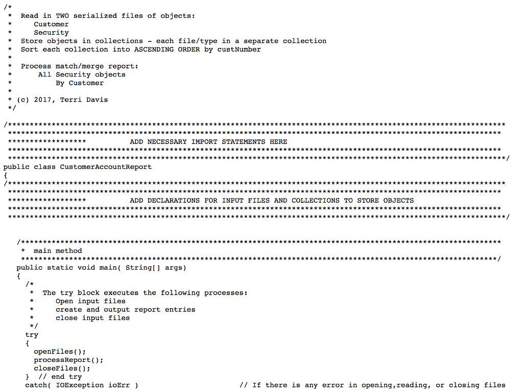 Need this Java programming assignment completed | Chegg.com