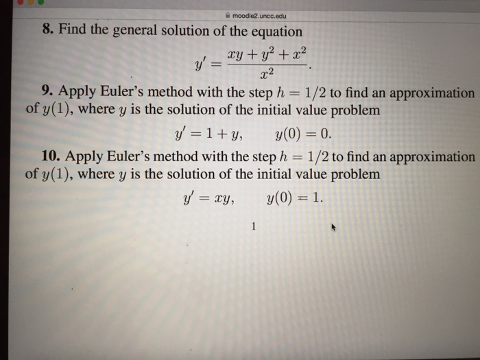 Solved Find the general solution of the equation Y' = xy + | Chegg.com