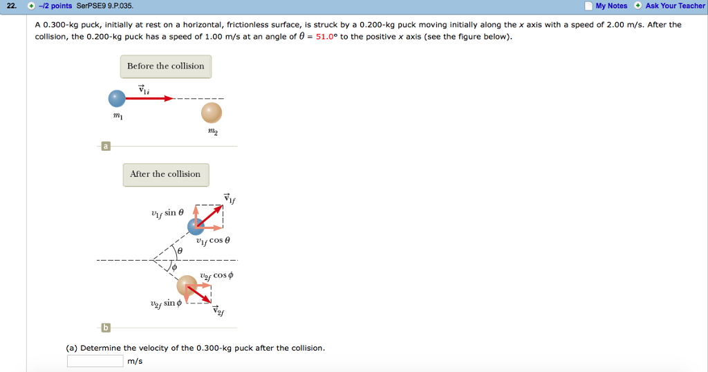 Solved A 0.300-kg puck, initially at rest on a horizontal, | Chegg.com