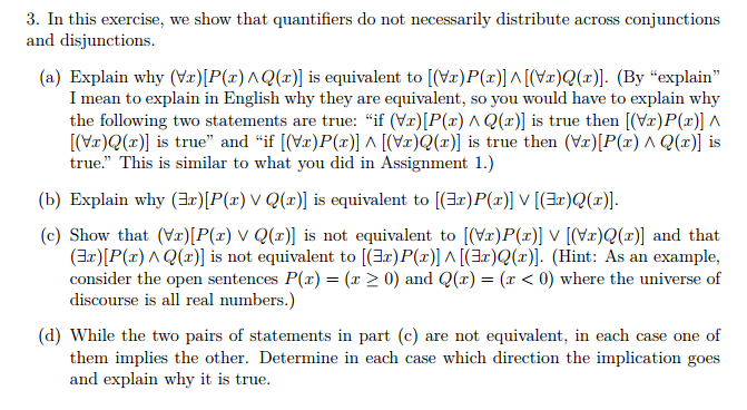 Solved In this exercise, we show that quantifiers do not | Chegg.com