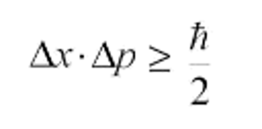 Solved The Heisenberg Uncertainty Principle is expressed as | Chegg.com