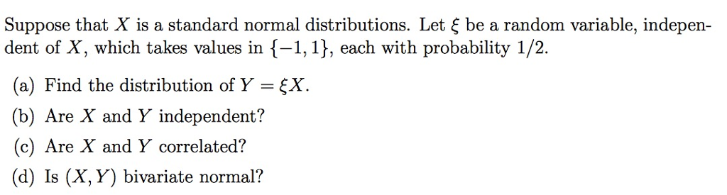 Solved Suppose that X is a standard normal distributions. | Chegg.com