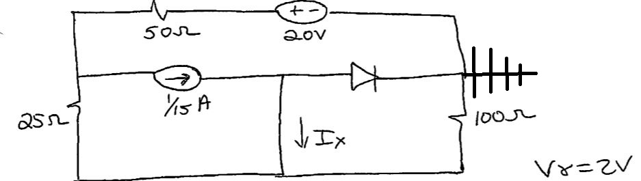 Solved Solve for current Ix using node voltage/KCL and show | Chegg.com