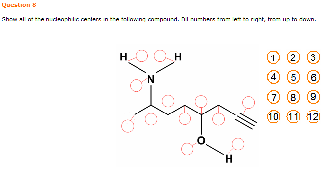 Solved Show all of the nucleophilic centers in the following | Chegg.com