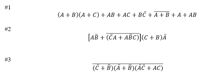 Solved Boolean Algebra Simplification -Show all steps | Chegg.com