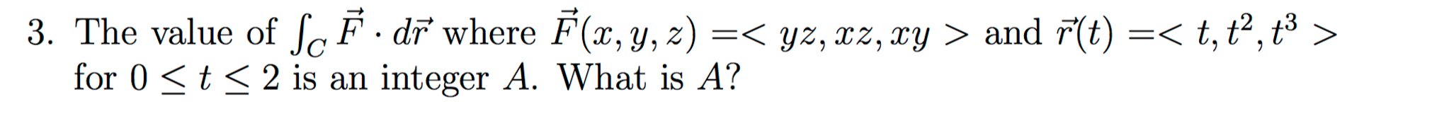 Solved The value of integral_C vector F middot vector dr | Chegg.com