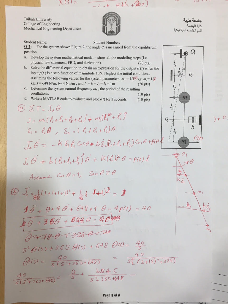 Solved Taibah University College of Engineering Mechanical | Chegg.com