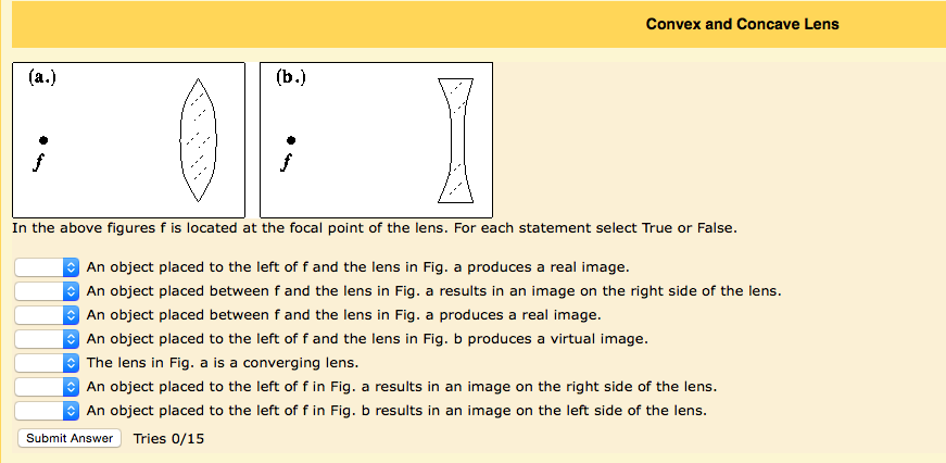 Solved Convex and Concave Lens In the above figures f is | Chegg.com