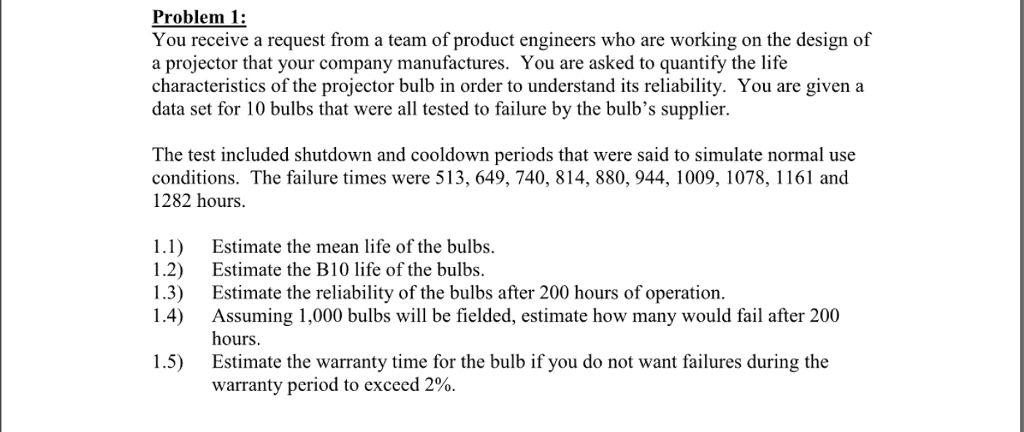 Solved You receive a request from a team of product | Chegg.com