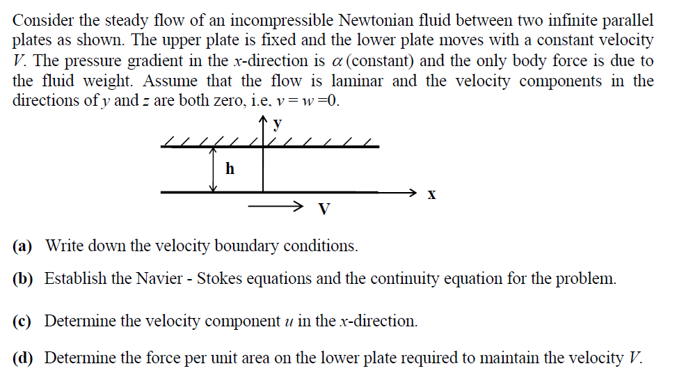 Solved Consider the steady flow of an incompressible | Chegg.com