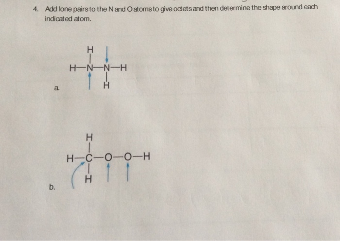 Solved Add lone pairs to the N and O atoms to give octets | Chegg.com