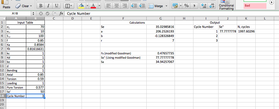 Solved How to put in a formula on excel "infinite" so it has | Chegg.com