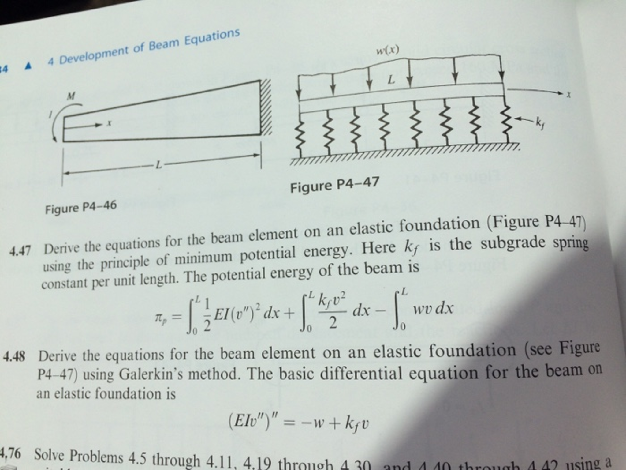 Solved Derive the equations for the beam element on an | Chegg.com