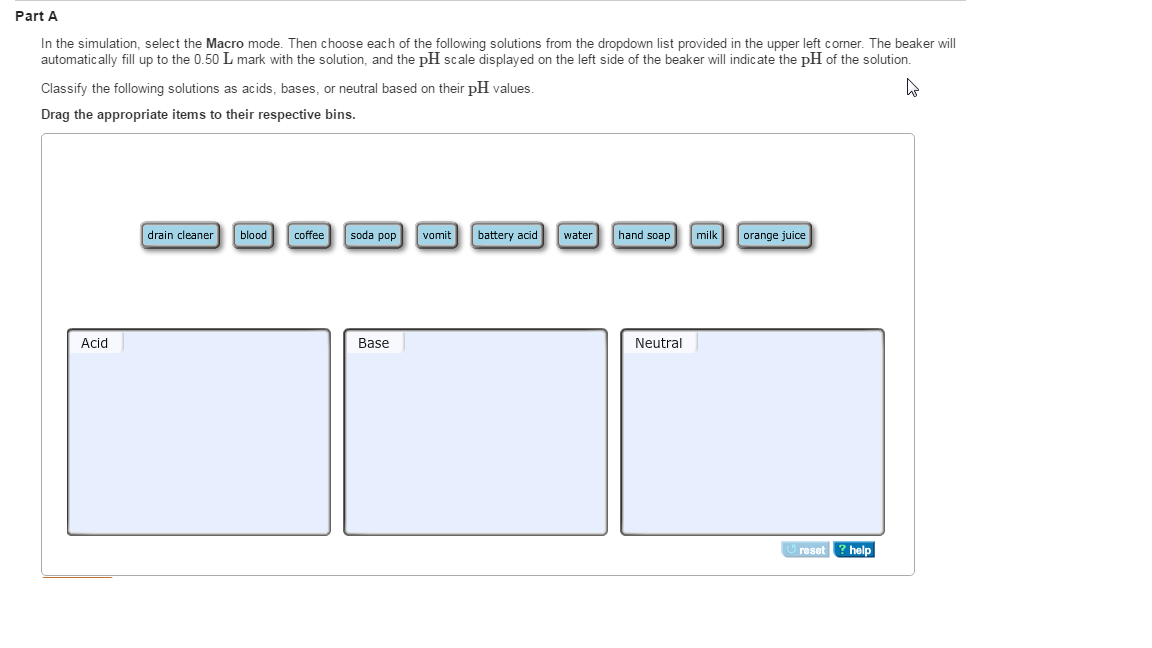 Solved Part A In the simulation, select the Macro mode. Then | Chegg.com