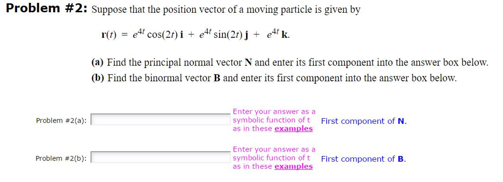 Solved Suppose that the position vector of a moving particle | Chegg.com