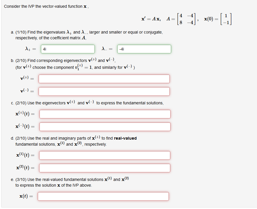 Solved Consider the IVP the vector-valued function x x' = | Chegg.com