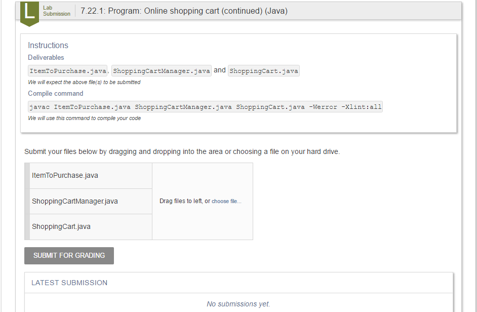 7.22 Program: Online shopping cart | Chegg.com