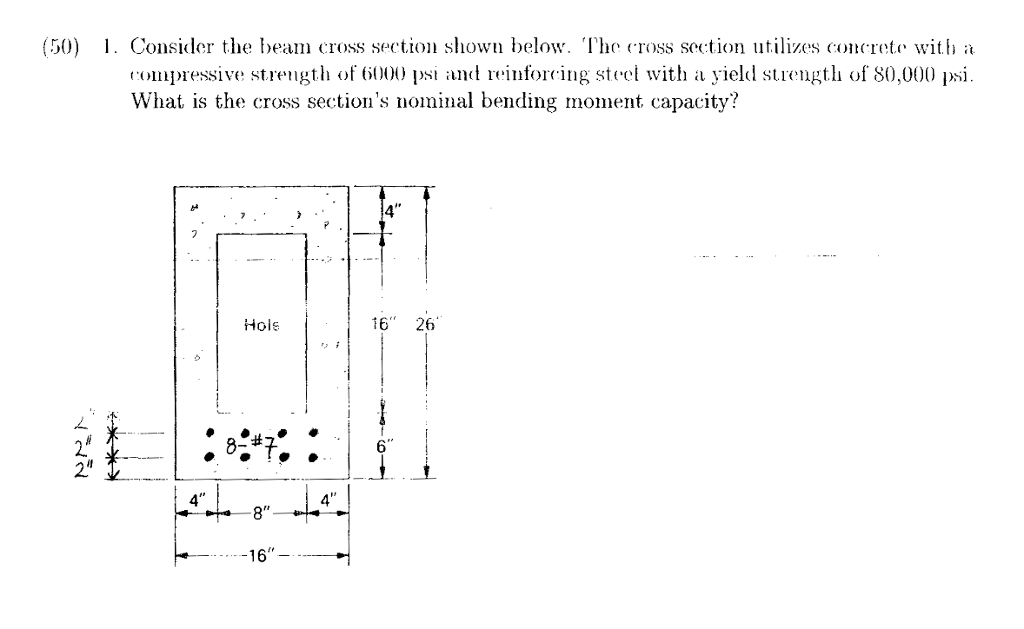 Solved Consider the beam cross section shown below. The | Chegg.com
