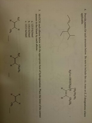 Solved Provide names for each structure below. Be sure to | Chegg.com