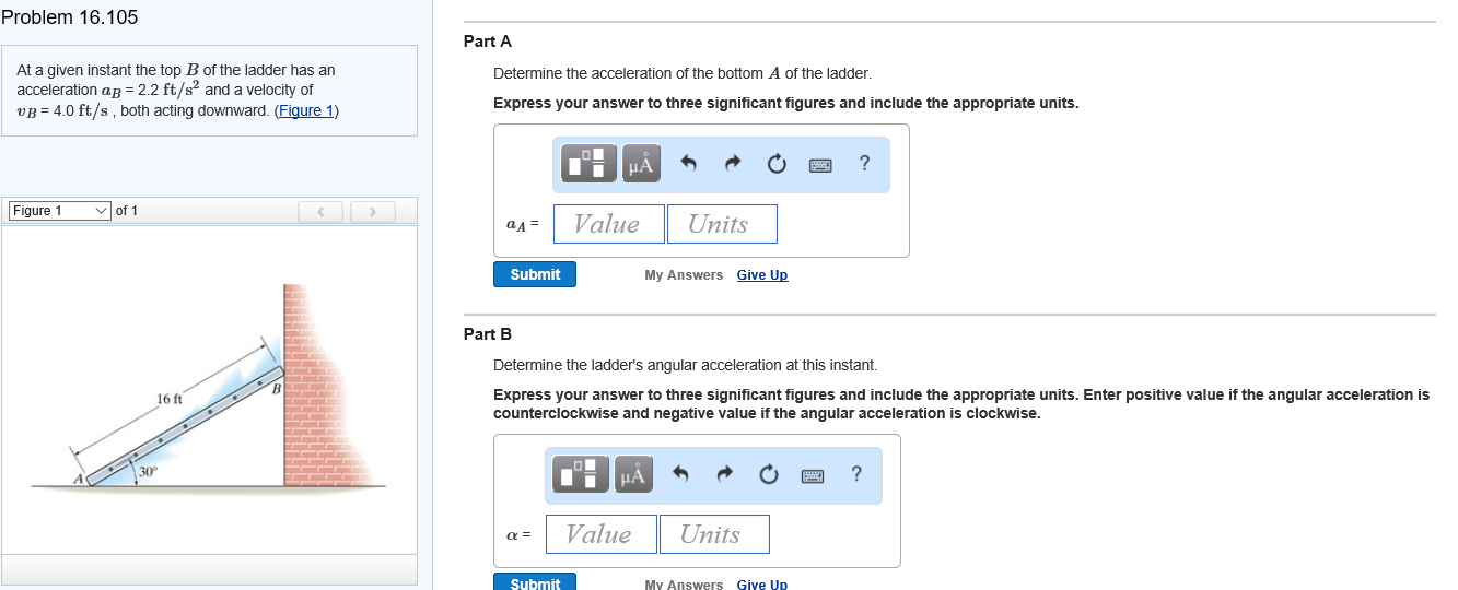 Solved Determine the acceleration of the bottom A of the | Chegg.com