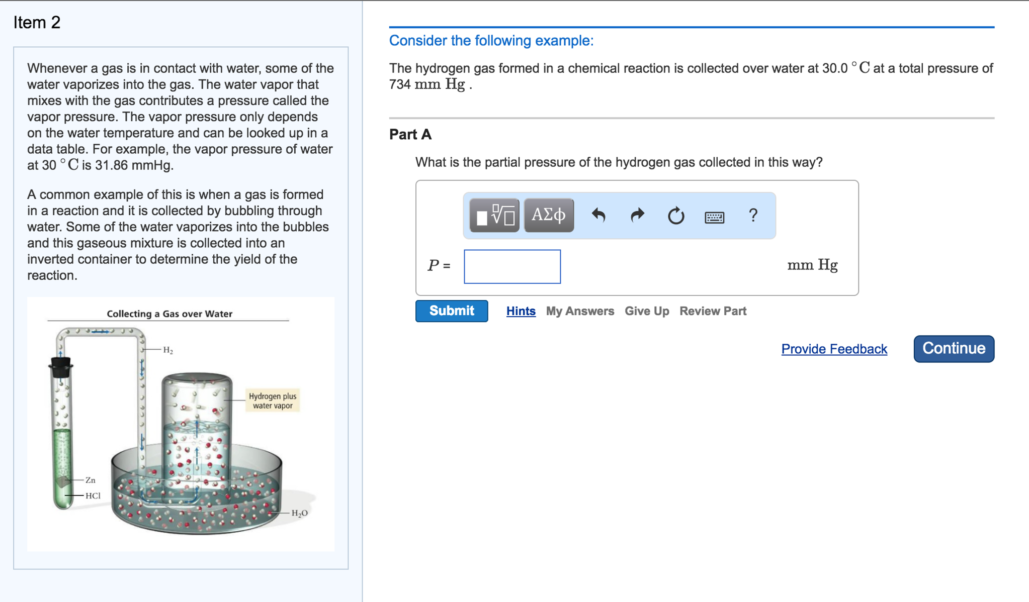 Solved Whenever a gas is in contact with water, some of the | Chegg.com