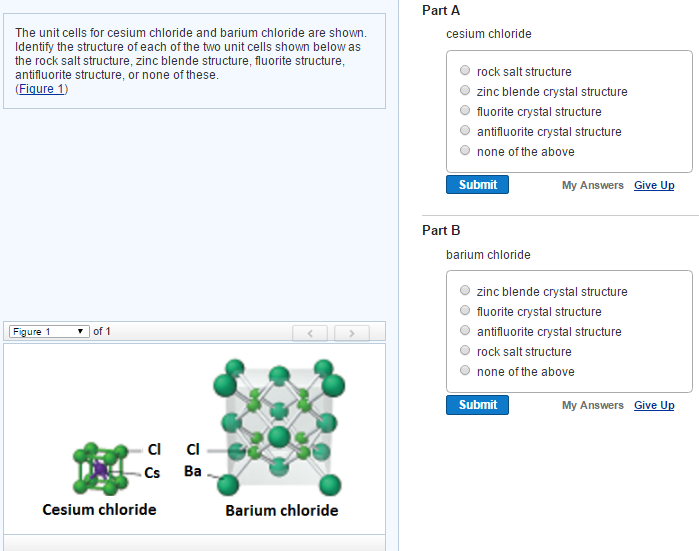 Barium Chloride Structure