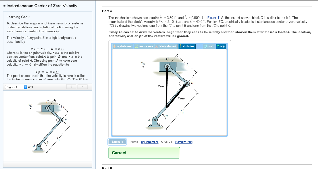 Solved t Instantaneous Center of Zero Velocity Learning | Chegg.com