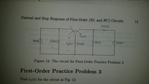 Solved Natural and Step Response of First-Order (RL and RC) | Chegg.com