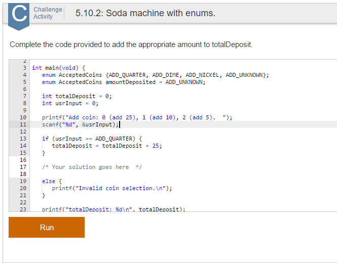 Solved Complete the code provided to add the appropriate | Chegg.com