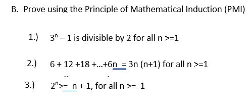 Solved Prove using the Principle of Mathematical Induction | Chegg.com