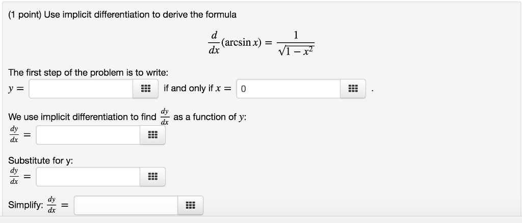 Solved Use implicit differentiation to derive the formula | Chegg.com