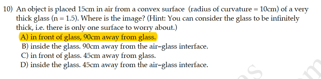 Solved I KNOW THE ANSWER IS (A) BUT I WOULD LIKE TO SEE THE | Chegg.com