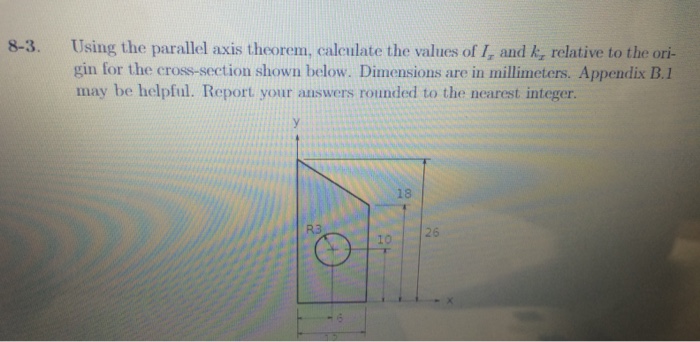 Solved Using the parallel axis theorem, calculate the values | Chegg.com