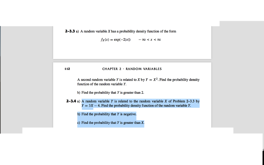 Solved A random variable X has a probability density | Chegg.com