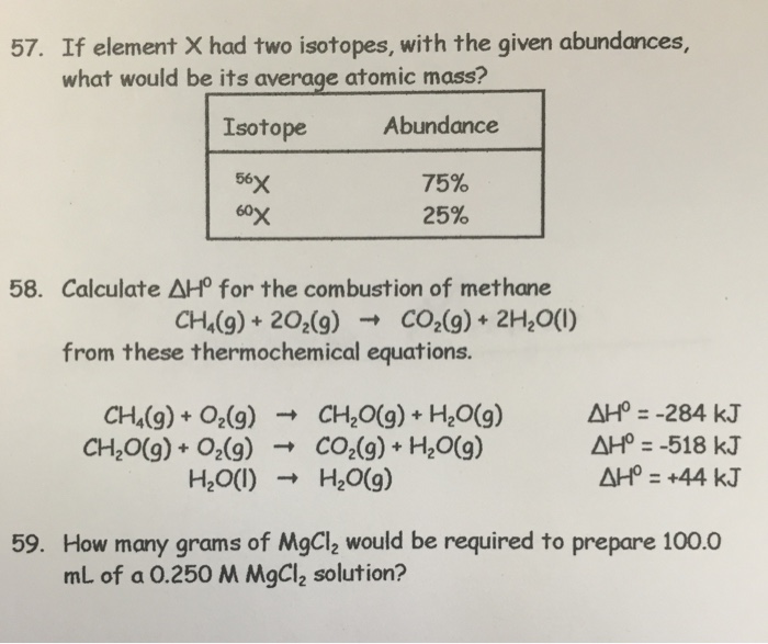 Solved If element X had two isotopes, with the given | Chegg.com