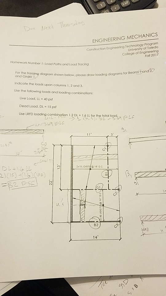 ENGINEERING MECHANICS Construction Engineering | Chegg.com