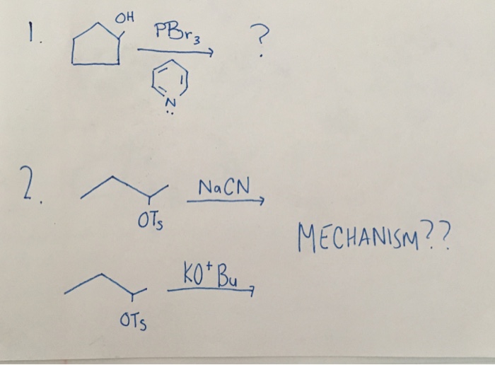 Solved OH PBr NaCN OTS MECHANISM | Chegg.com